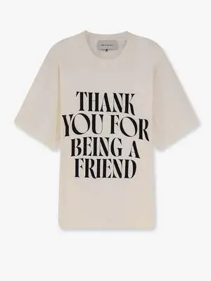 AMI Paris Cotton T-shirt With Frontal Print