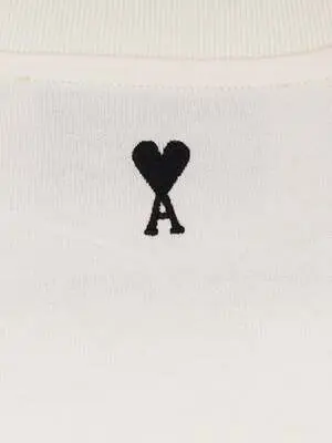 AMI Paris Cotton T-shirt With Frontal Print