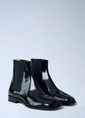 MAISON MARGIELA Tabi Chelsea Boots In Patent Leather