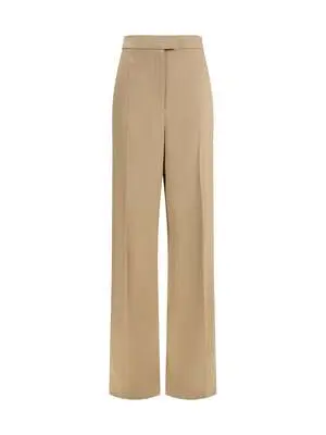 Valentino Garavani Tailored Elegance Pants In Double Stretch Duchesse - Cream