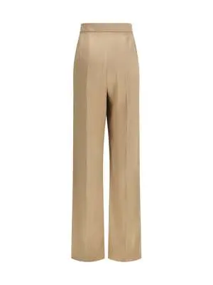 Valentino Garavani Tailored Elegance Pants In Double Stretch Duchesse - Cream