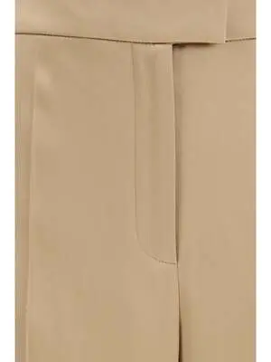 Valentino Garavani Tailored Elegance Pants In Double Stretch Duchesse - Cream