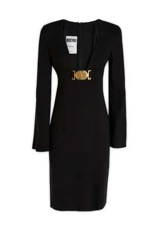 Moschino Belted Dress - Multicolor