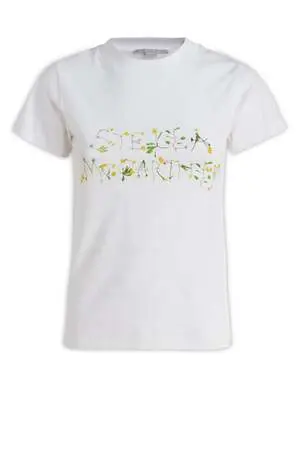 Stella McCartney Floral Logo T-shirt - Multicolor