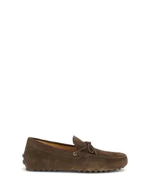 TOD'S Gommino Bubble Suede Loafers - Brown