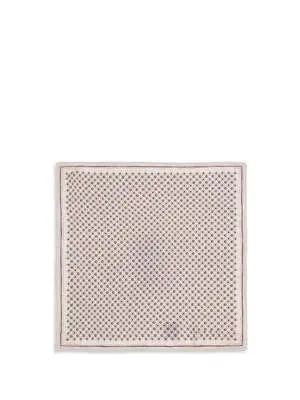 Brunello Cucinelli Silk Pochette With Geometric Pattern - Multicolor