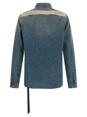 Rick Owens Indigo Denim Outershirt Jacket