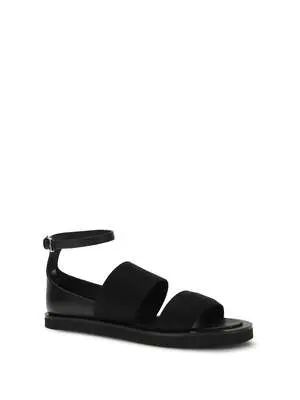 Max Mara Leather Sandals With Buckle Fastening