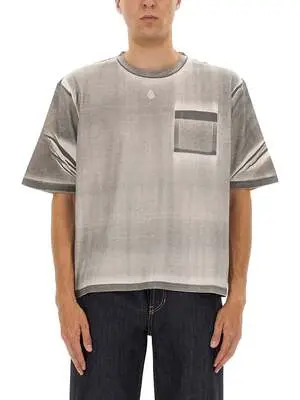 Alexander McQueen Alexander Mcqueen Men Cropped T-Shirt Gray