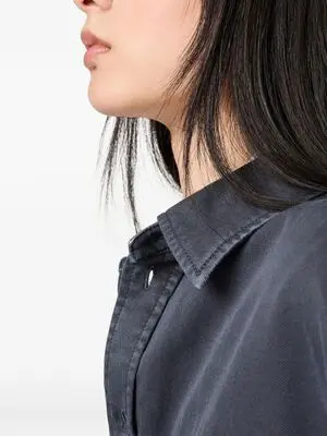 Miu Miu Raw-hem Light Denim Shirt