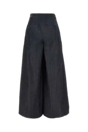 JIL SANDER Dark Wash Wide Leg Jeans