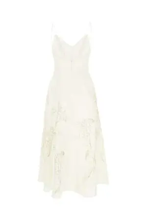 Alberta Ferretti Embroidered Midi Dress