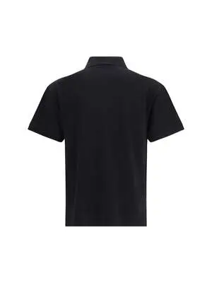 Palm Angels Curved Logo Polo - Black