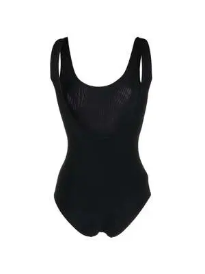 JIL SANDER One Piece Swimsuit With Logo - Black