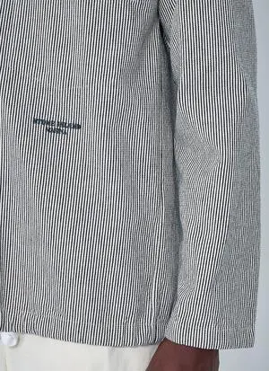 Stone Island Striped Cotton Hooded Zip Jacket