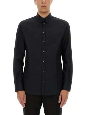 Dolce & Gabbana Gold Fit Cotton Shirt - Black
