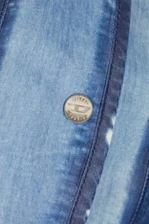 DIESEL® Cropped Denim Jacket With Button Details