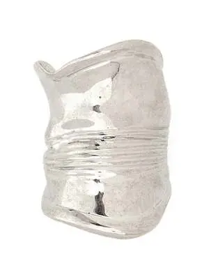 JEAN PAUL GAULTIER Crushed Can Ring - Silver