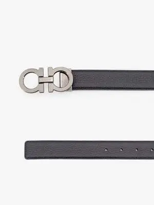 FERRAGAMO Reversible Leather Gancini Belt - Multicolor
