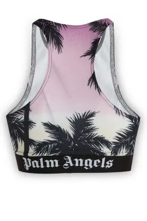 Palm Angels Printed Sports Bra