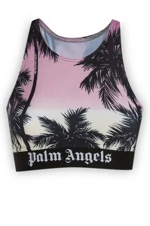 Palm Angels Printed Sports Bra - Multicolor