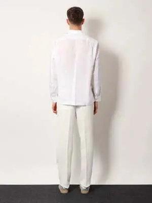 Brunello Cucinelli Easy Fit Linen Shirt