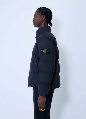Stone Island Short Quilted Down Jacket - Black