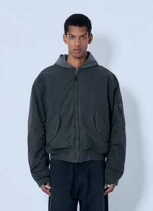Balenciaga Bomber Jacket With Integrated Hood