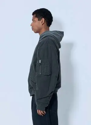 Balenciaga Bomber Jacket With Integrated Hood