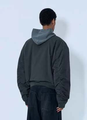 Balenciaga Bomber Jacket With Integrated Hood