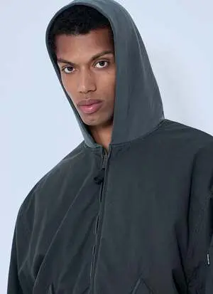 Balenciaga Bomber Jacket With Integrated Hood