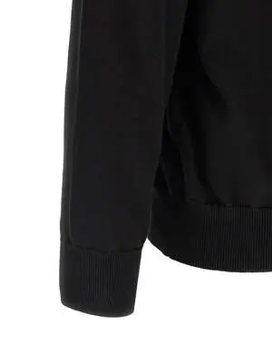 Stone Island Crew Neck Cotton Sweater - Black