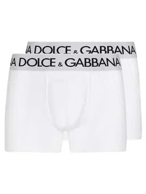 Dolce & Gabbana Dolce & Gabbana Men Bi-Pack Boxer Regular White
