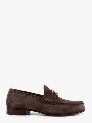 Valentino Garavani VALENTINO GARAVANI Suede Loafers With Metal VLogo Signature Multicolor
