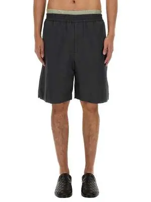 Bottega Veneta Cotton Shorts - Gray