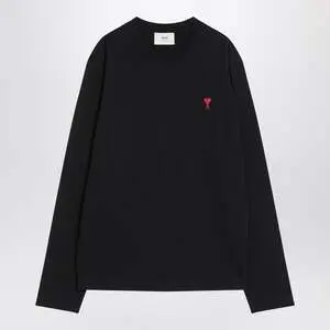 AMI Paris De Coeur T-shirt - Black