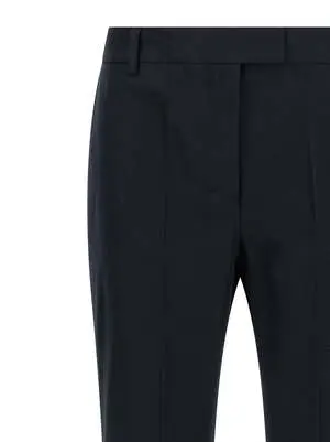 Max Mara Smmfatina Cropped Stretch Trousers - Blue