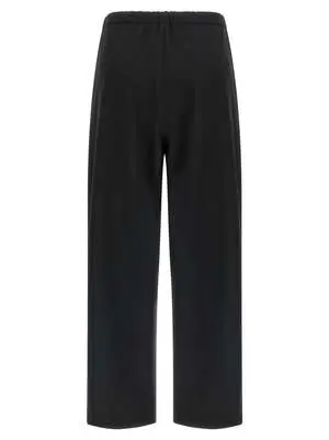 Max Mara S Mmargenta' Joggers In Pure Wool Crêpe Gabardine - Black