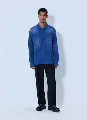 Prada Denim Button-down Shirt - Blue