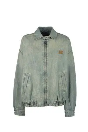 Miu Miu Denim Zip-up Jacket