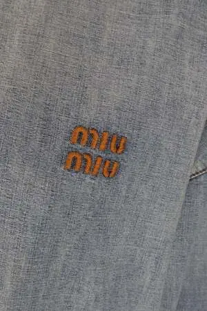 Miu Miu Denim Zip-up Jacket