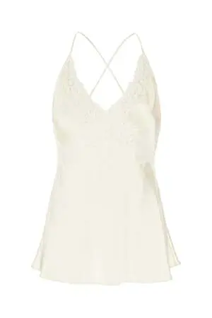 Alberta Ferretti Lace Trimmed Camisole Top