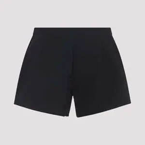 Saint Laurent Polyamide Swim Shorts With Embroidered Logo - Black