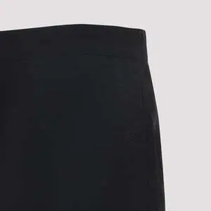 Saint Laurent Polyamide Swim Shorts With Embroidered Logo - Black