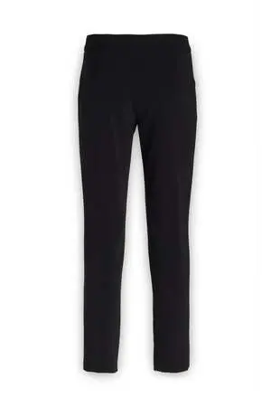 Moschino Black Trousers With Gold Buckle Detail