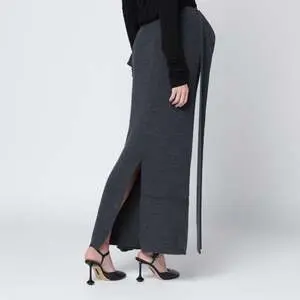 ENTIRE STUDIOS Long Wool Skirt - Gray