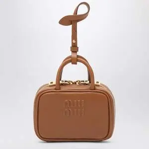 Miu Miu Cognac Leather Bag - Brown