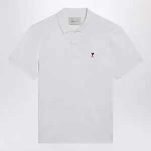 AMI Paris De Coeur Polo Shirt - White