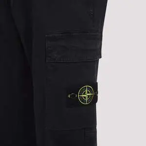 Stone Island Cotton Blend Cargo Trousers
