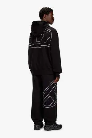 DIESEL® Cotton Sweatshirt With Oval-d Embroidery - Multicolor